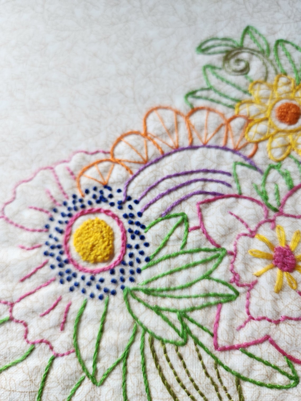 Hand Embroidered Journal Cover - Etsy