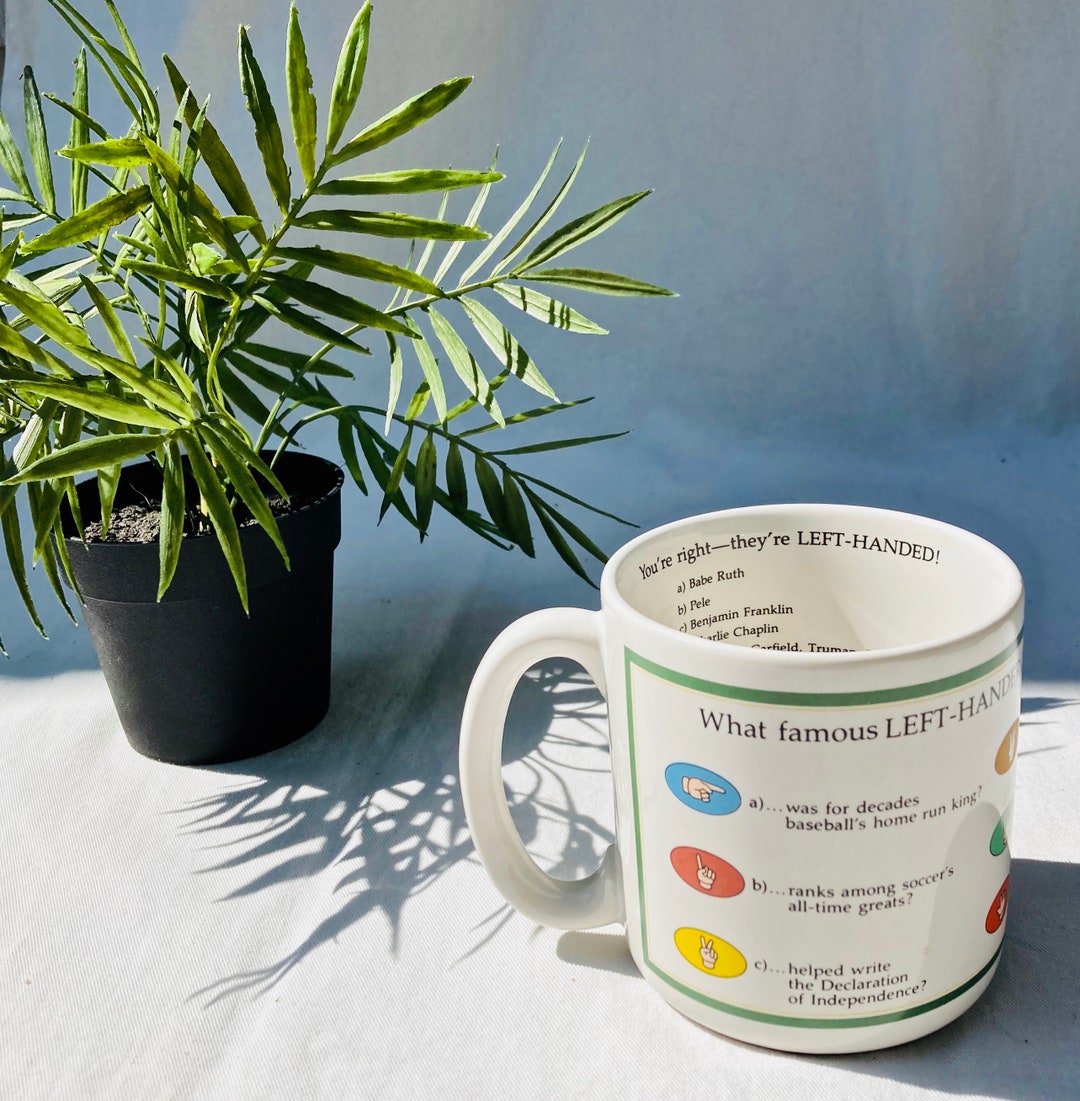 Vintage Left Handed Trivia Mug by American Greetings 1985 - Etsy