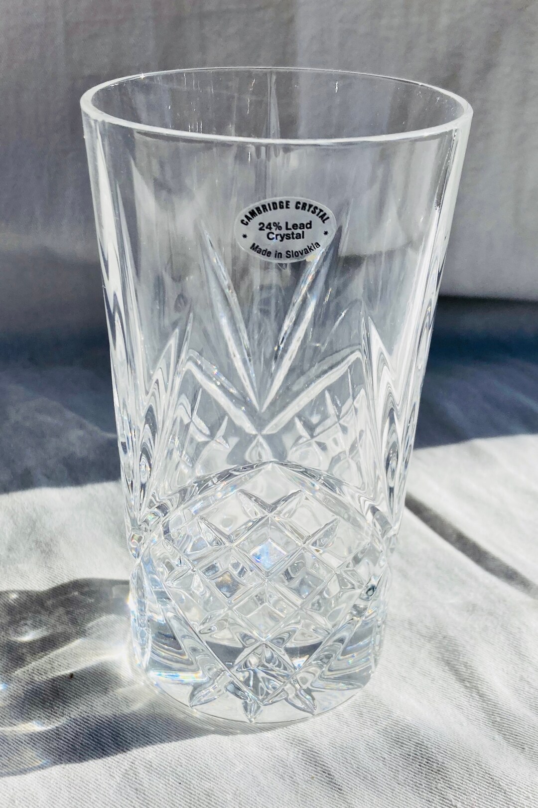 Gorgeous New Old Stock Cambridge Crystal 24% Lead Highball Tumbler - Etsy