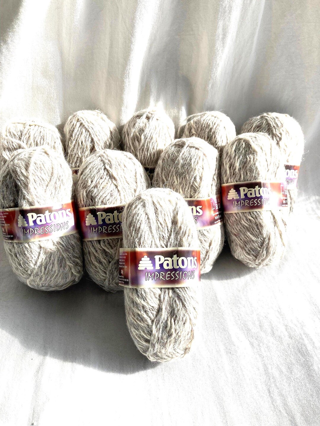 Lot of 10 Skeins Vintage New Old Stock Patons Impressions Yarn - Etsy