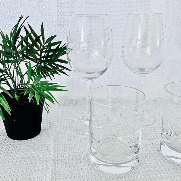 Fish Etched Glasses - Etsy