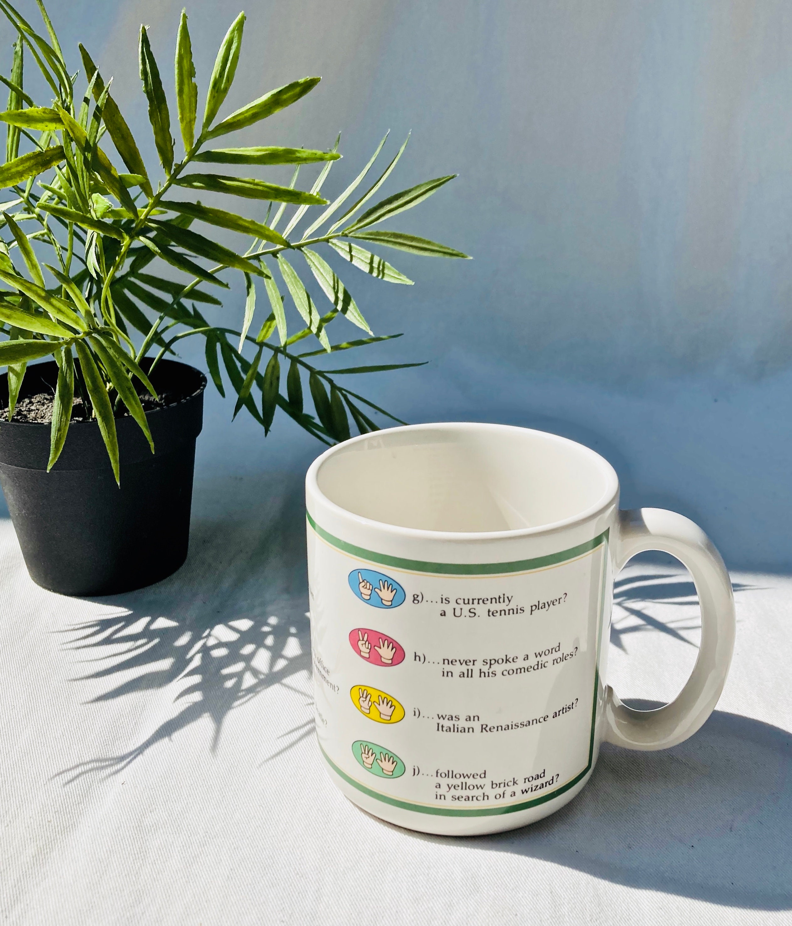 Vintage Left Handed Trivia Mug by American Greetings 1985 - Etsy