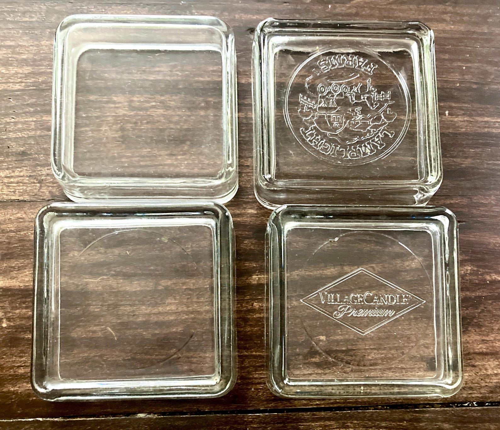 Vintage Square Glass Canisters - Etsy