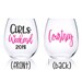 Girls Weekend Wine Glasses Girls Weekend Girls Getaway | Etsy