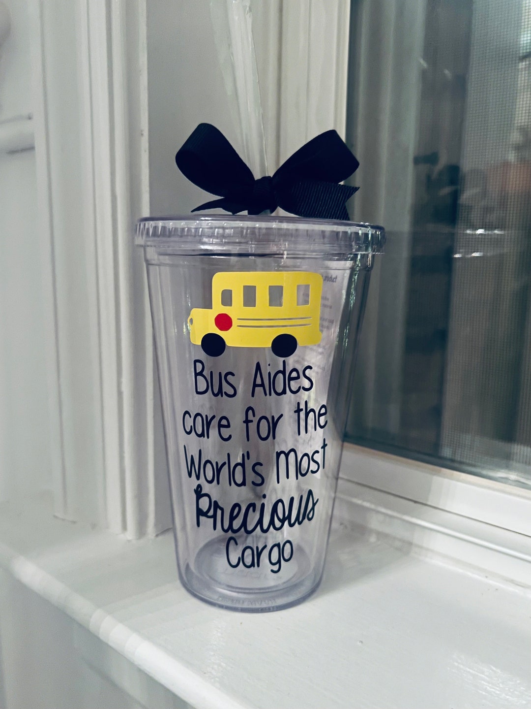 Bus Aide Gift, School Bus Driver Gift, Bus Driver Tumbler, Precious ...