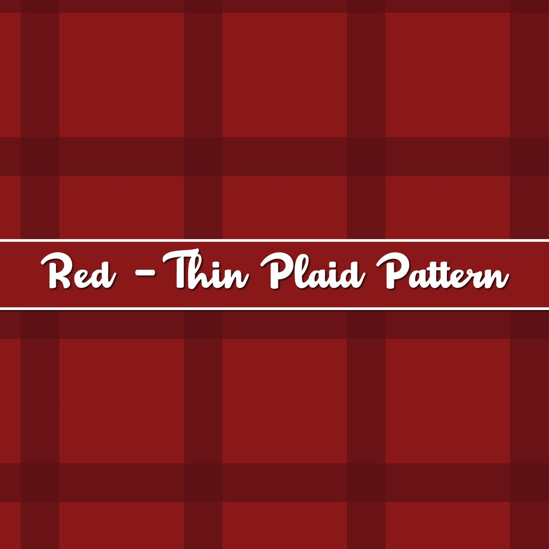 Instant Download Red Thin Plaids, Gingham, Log Cabin, Checks, Seamless ...