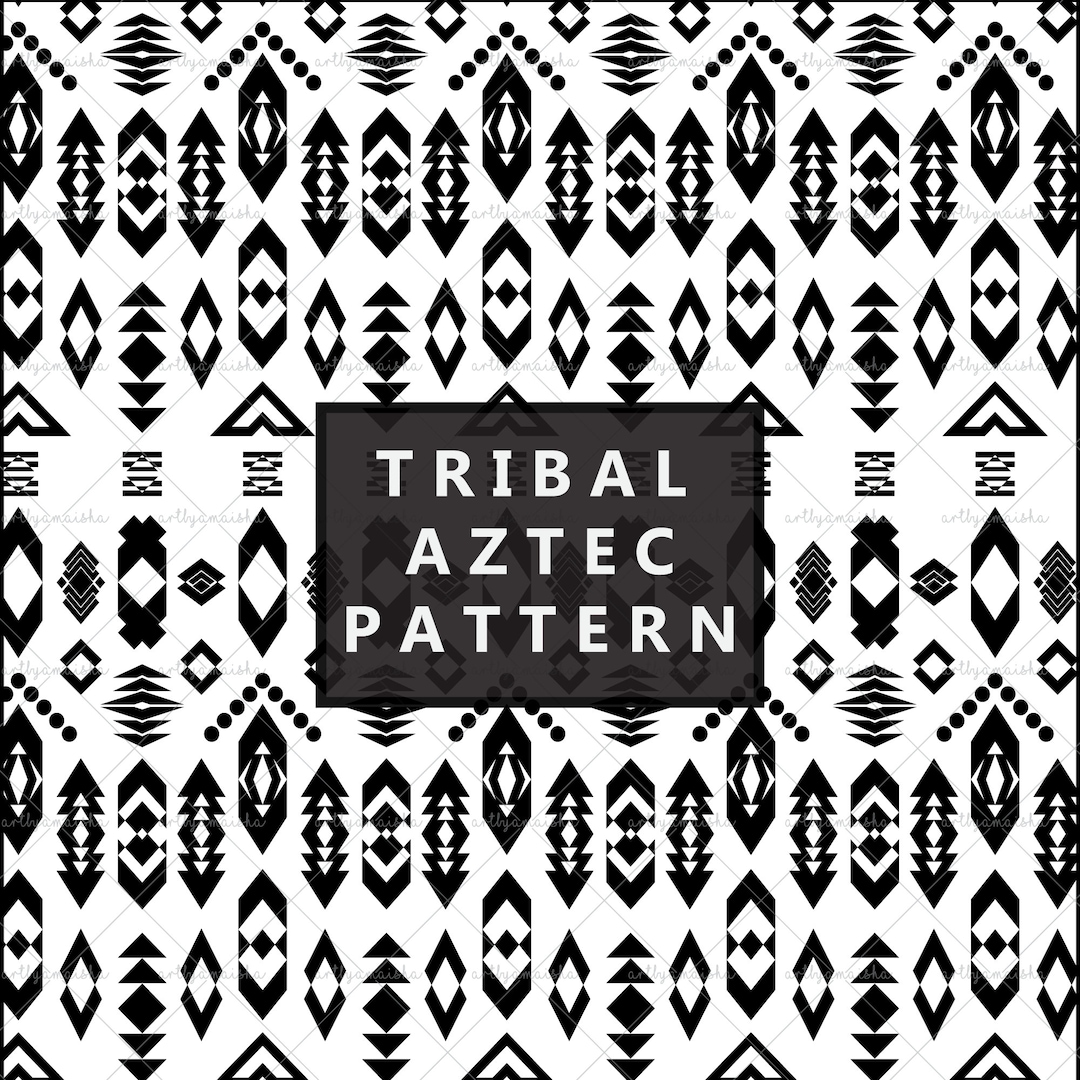 TRIBAL AZTEC PATTERN Svg Svg, Aztec Svg, Tribal Pattern, Seamless ...