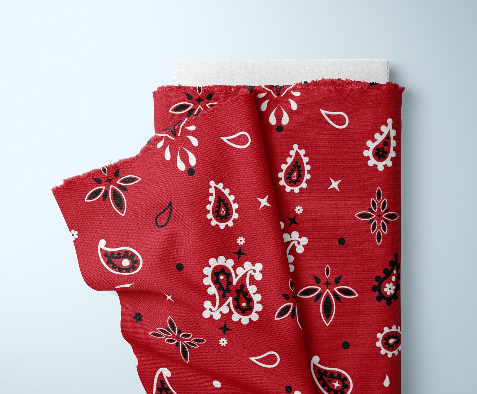Red Bandana Paisley Pattern – Seamless Cowboy Cowgirl Design (digital ...