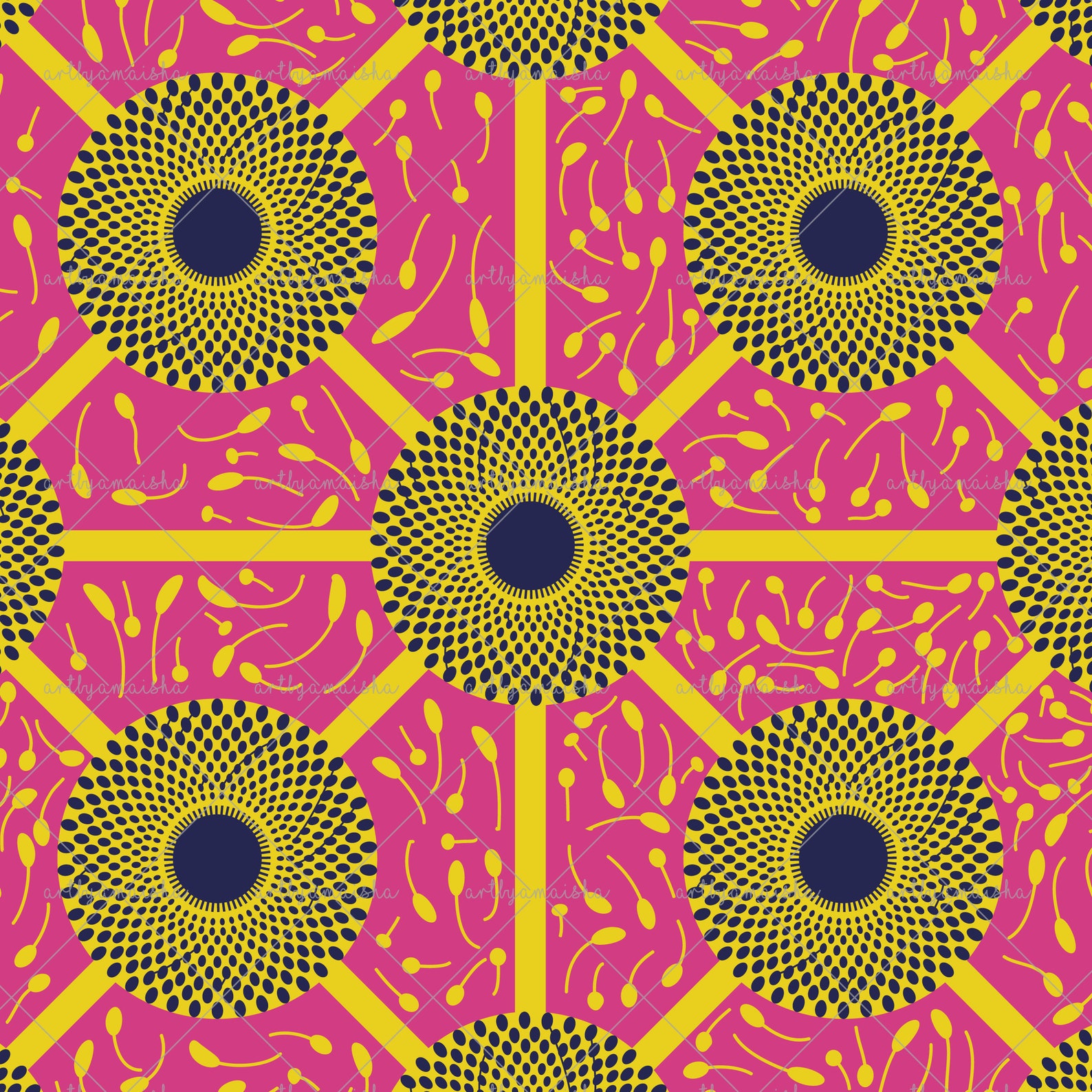African Digital Seamless Vector Patterns, Tribal Texture, Ankara Design ...