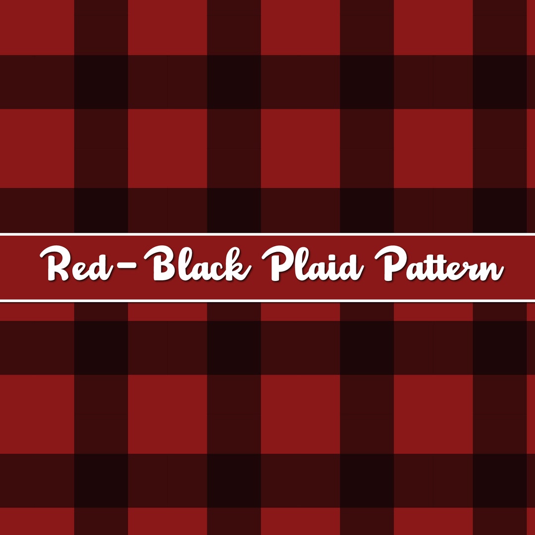 Instant Download Black Plaids, Check Box Pattern Clipart. Seamless ...