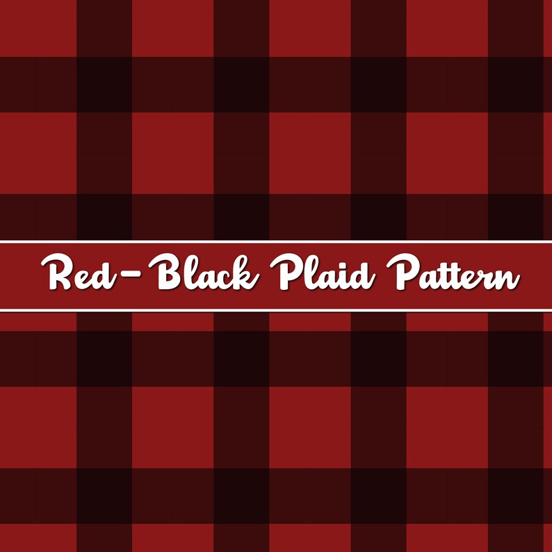 Instant Download Black Plaids Check Box Pattern Clipart. - Etsy