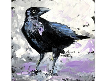 Abstract Raven Art | Etsy