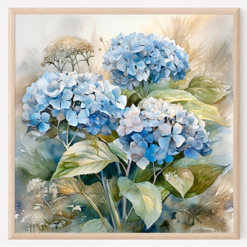 Hydrangea Print - Etsy