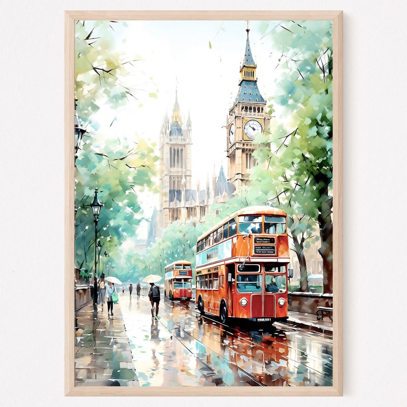 London Wall Art - Etsy