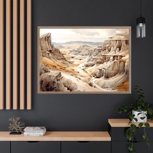 Badlands National Park Travel Art Print Watercolor Wall Art Badlands ...
