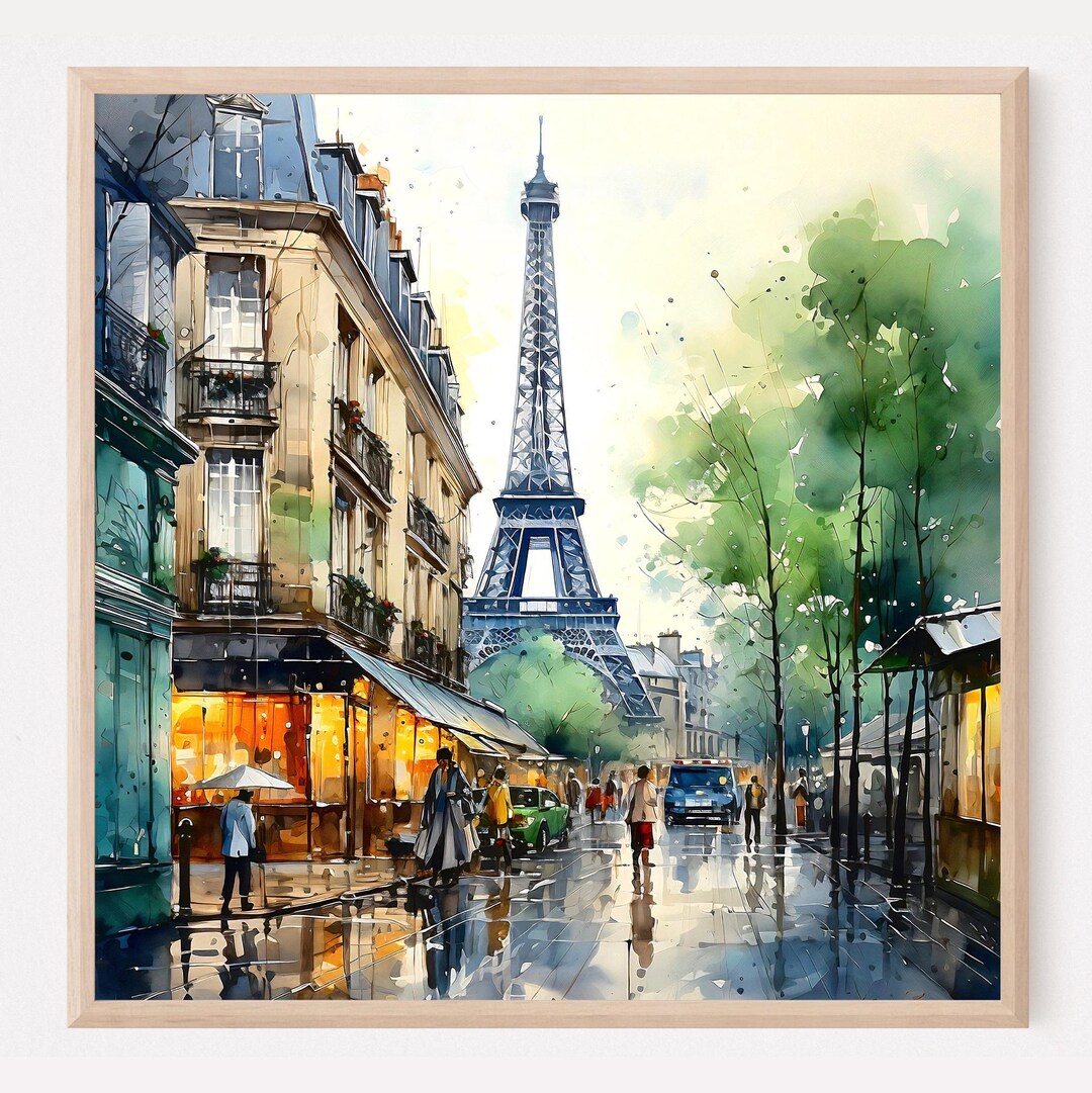 Paris Art Print, Eiffel Tower Wall Art, France, Parisian Poster, Paris ...