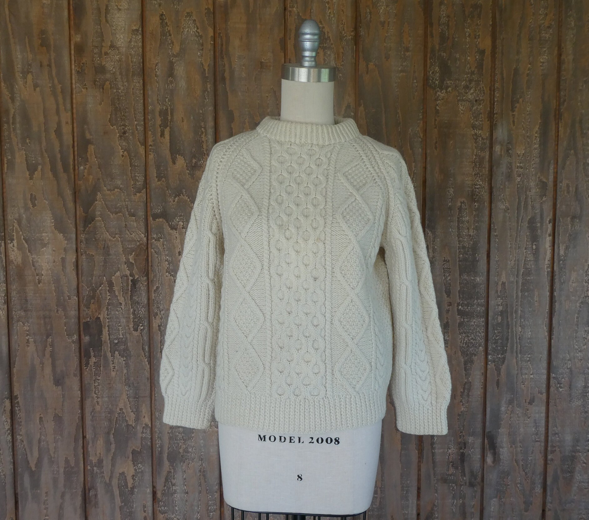 Vintage Cable Knit Irish Fisherman Sweater / Glenairn Vintage Cable Knit Irish Fisherman Sweater / Glenairn