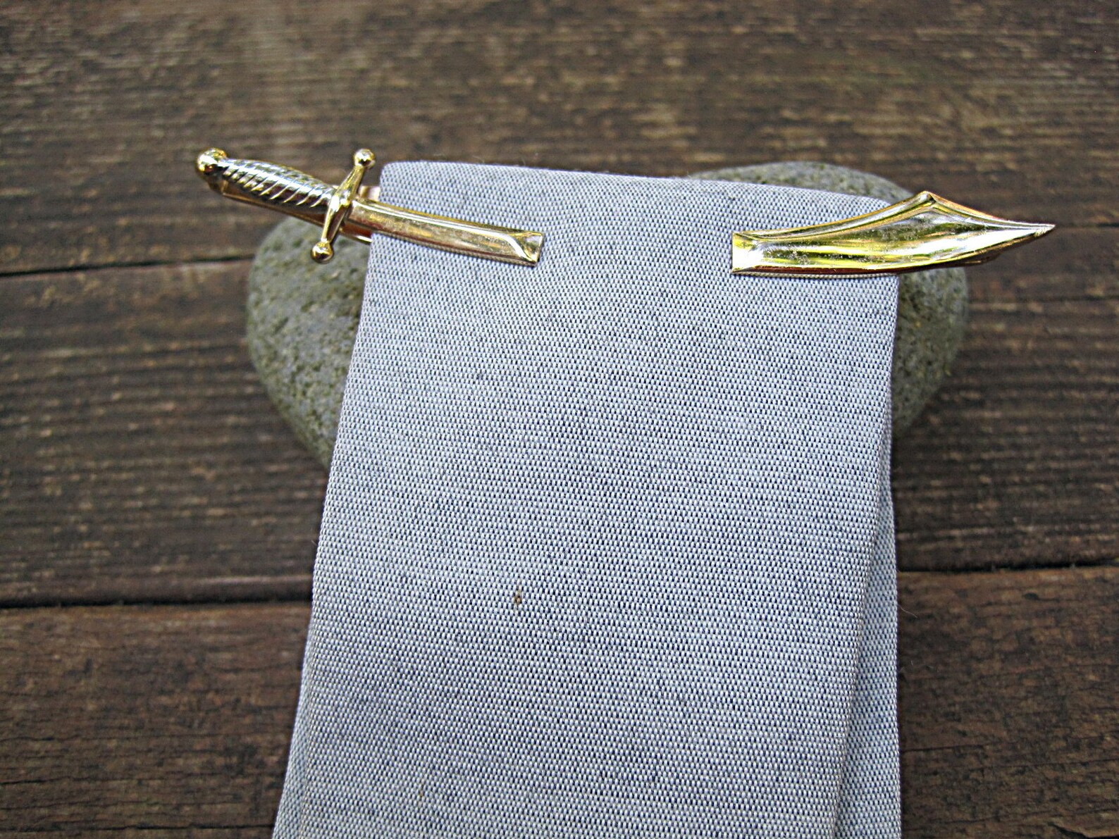 Swank Scimitar Tie Bar / 60s Vintage Sword Tie Clip / Vintage - Etsy