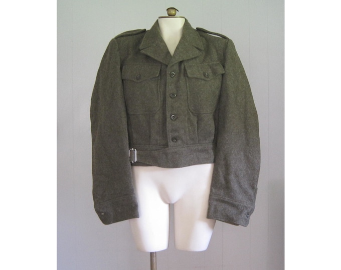 1940s-1950s Eisenhower “ike” OD Field Jacket, Vintage Army Military ...