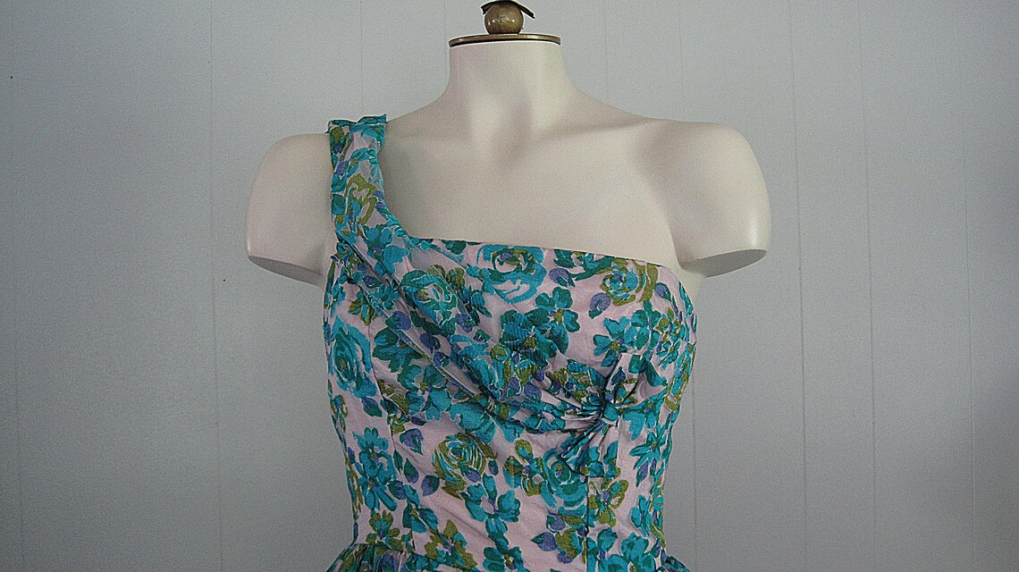 Vintage Lorrie Deb Floral Cocktail Dress / 1950s 1960s Mad Men - Etsy