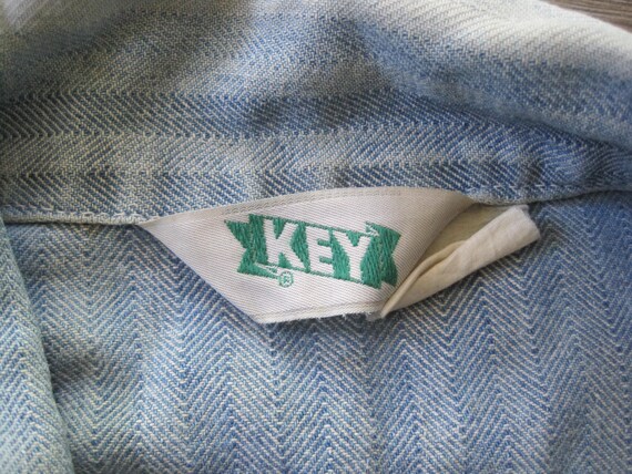 Vintage Key Coverall / Distressed Denim Herringbone T… - Gem