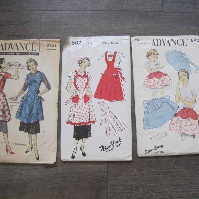 1950s Apron Pattern - Etsy