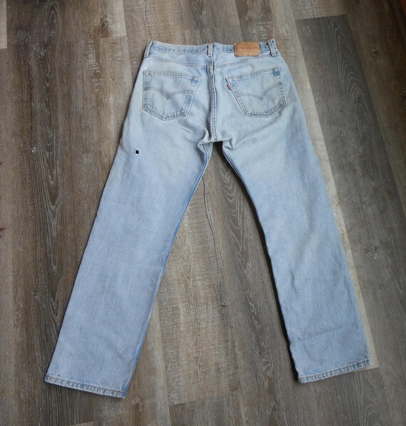 Vintage Levi's 501 Jeans 1980s '90s Button Fly Faded … - Gem