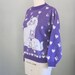 1980s Vintage Crazy Cat Lady Sweater / '80s '90s Cat & Kitten Hearts ...