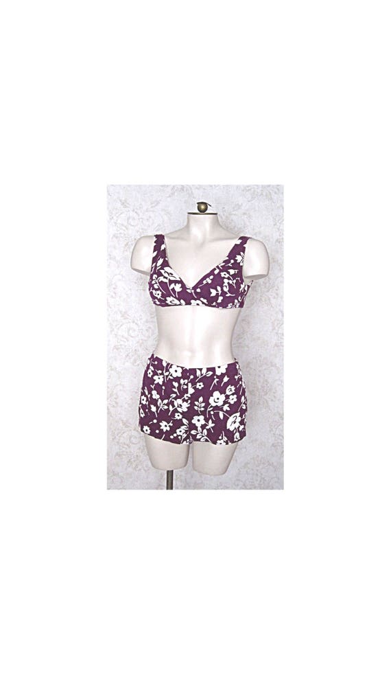 Vintage 1960s Bikini Swim Suit / 60s Two Piece Vintag… - Gem