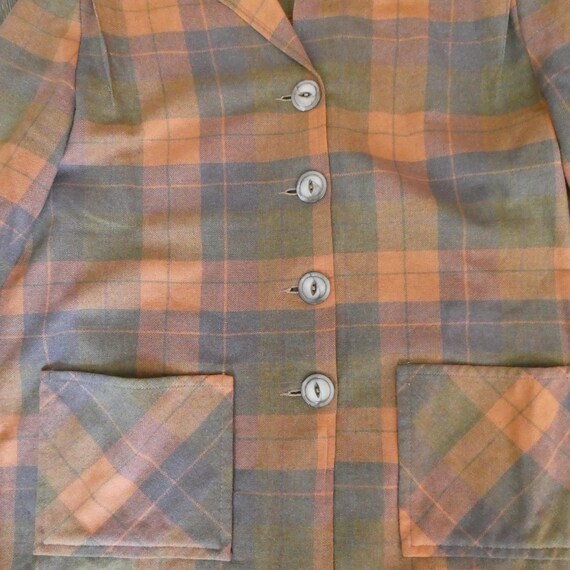 Vintage Wool 49er Jacket 1940s '50s Womens Vintage Pe… - Gem