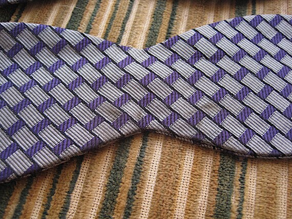 R Hanauer Silk Bow Ties: Polka Dot & Rectangle Print,… - Gem