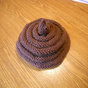 The Easiest and Funniest Costume - Knit Poop Emoji Hat - Etsy