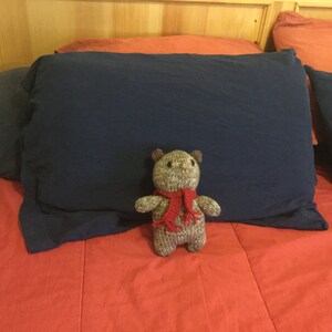 Adorable Brown Bear With Red Scarf - Critter Bear Stuffed Toy Doll ...