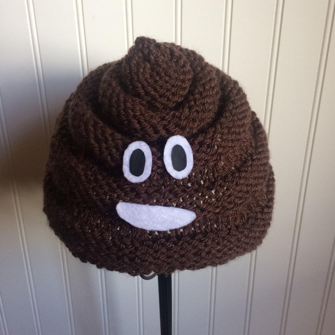 The Easiest and Funniest Costume Knit Poop Emoji Hat | Etsy