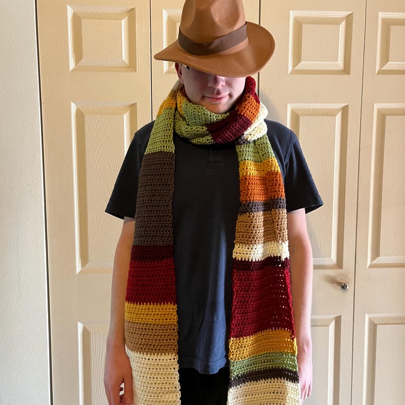Tom Baker Scarf - Etsy