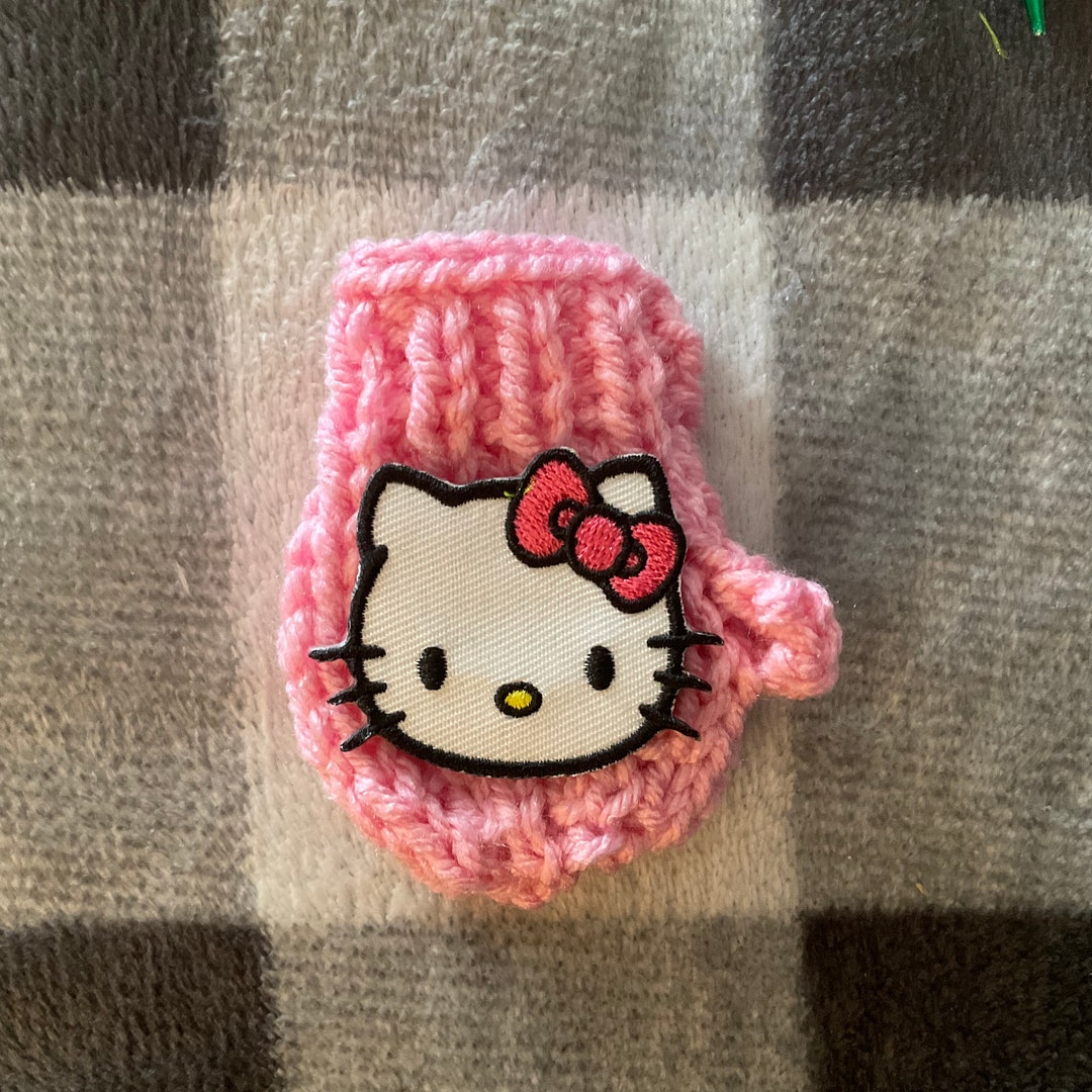 Pink Christmas Tiny Pink Mitten Ornament With Hello Kitty Cute and ...
