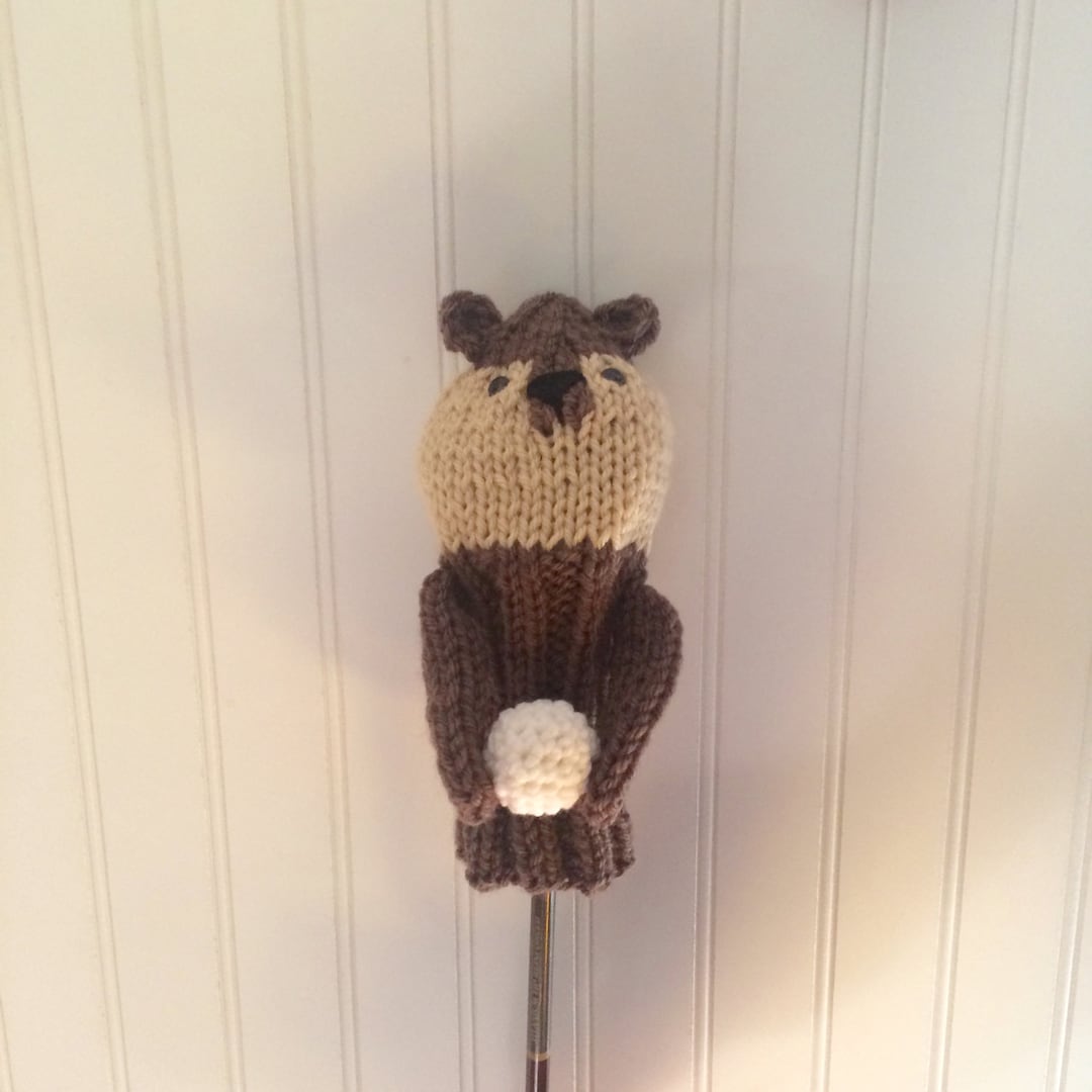 Hilarious Knit Golf Club Cover - Caddyshack Fans Gopher Ground Hog - Etsy