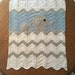 Adorable Noah's Ark Ripple Baby Blanket Throw Giraffe, Elephant, Zebra ...