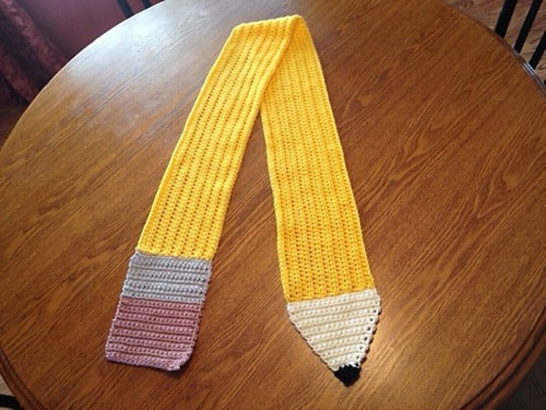 FUN Back to School Pencil Scarf - Etsy