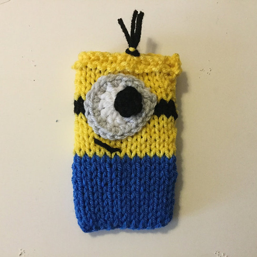 Cutest Phone Cozy Ever - Fun One Eye Phone Cozy - Hand-knit Phone Cover ...