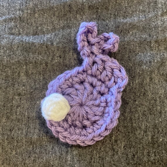 Little Crochet Easter Bunny Pin | Etsy