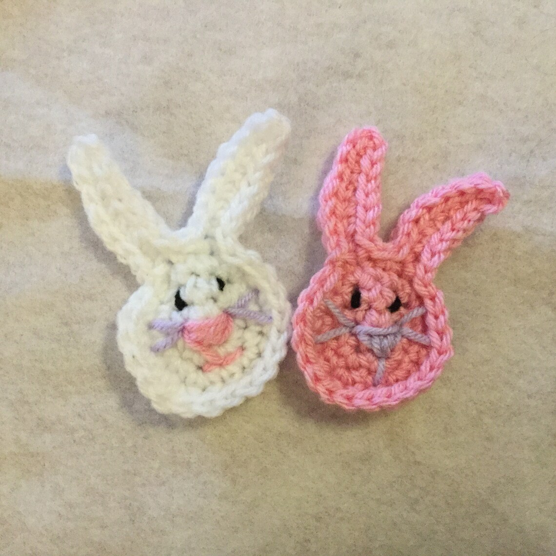 Little Crochet Easter Bunny Pin - Etsy