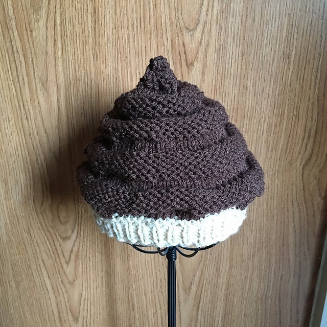 Adorable Hand Knit Soft Serve Ice Cream Cone Hat Any Size | Etsy