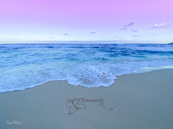 Wall Décor Home & Living Personalized Names in the Sand Digital File ...