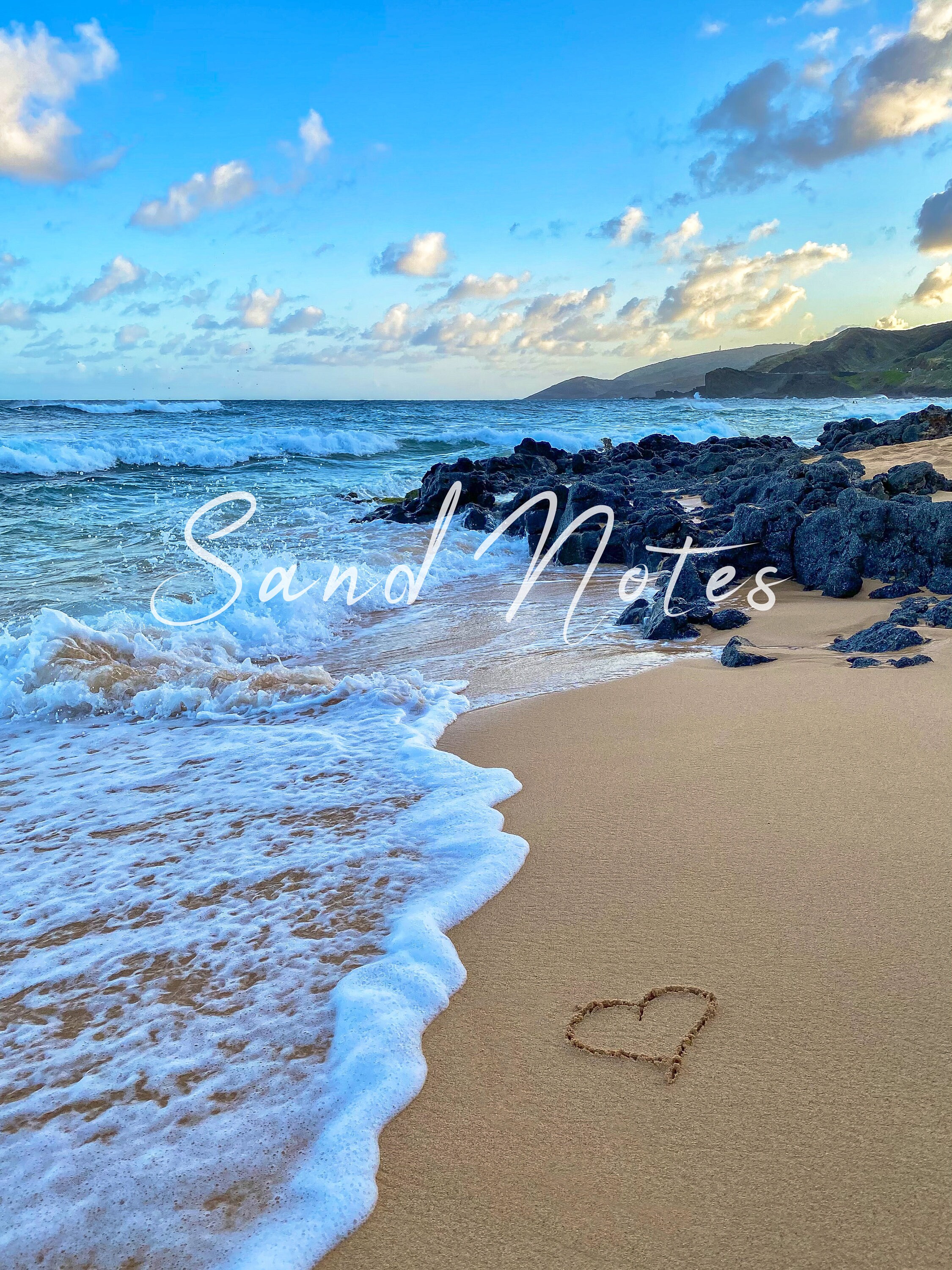 Beach Sand Writing