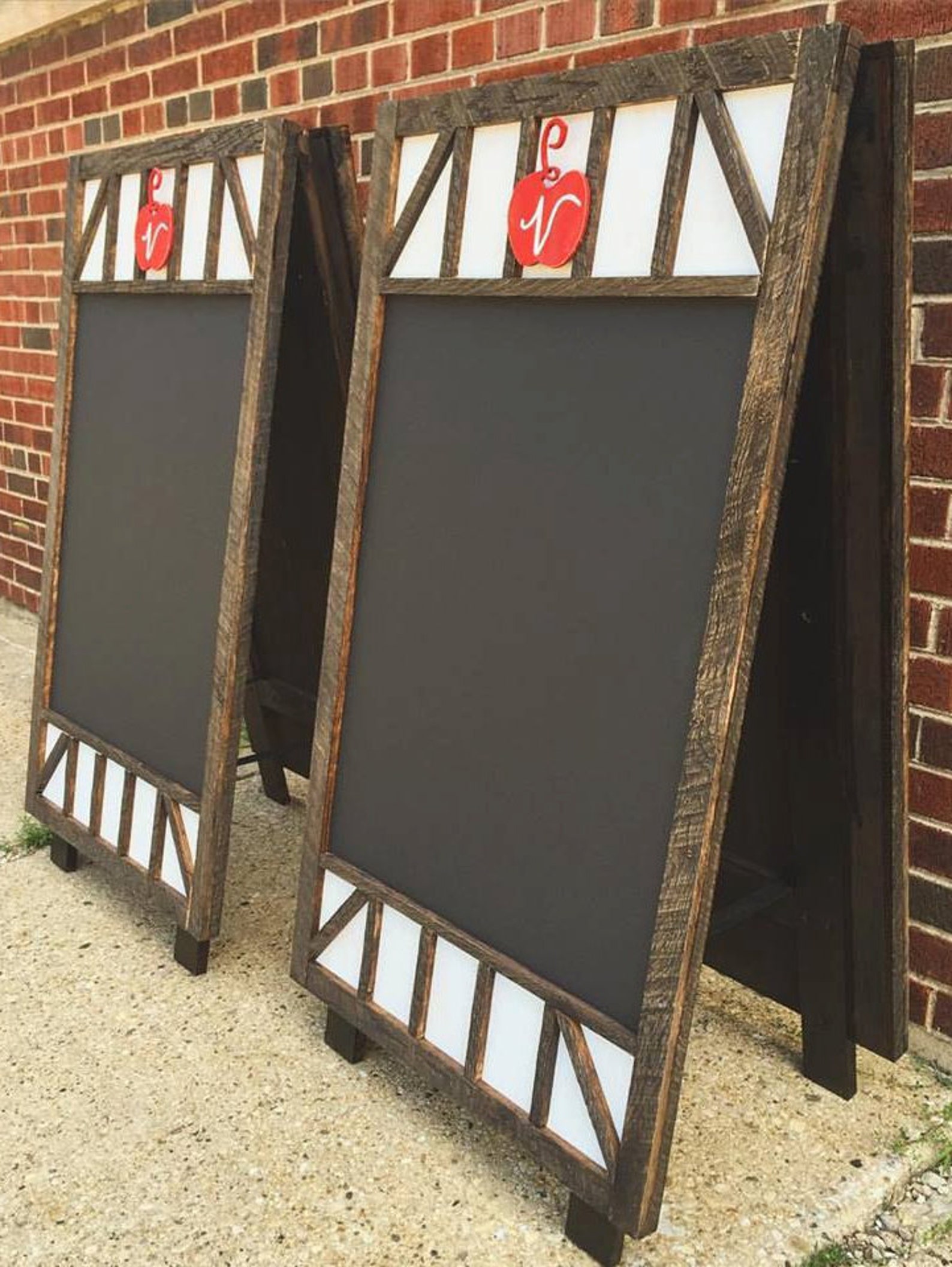 Custom Sandwich Board . Reclaimed Wood Sign . Chalkboard Sign . Event ...