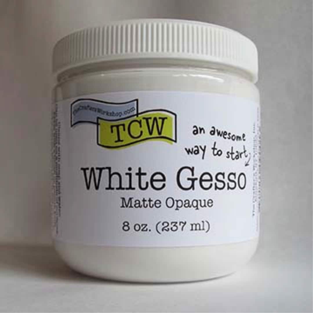 TCW Gesso Primer: White, Black, or Clear - 8 Oz Jar - Etsy