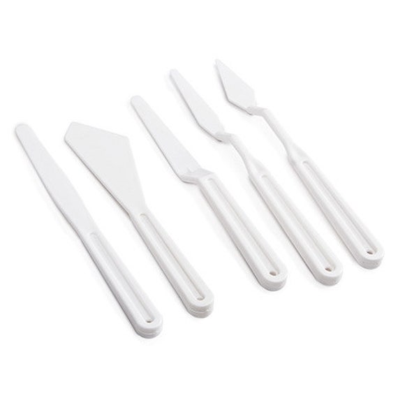 Plastic Palette Knife in a 5-piece Set or a Single Knife | Etsy