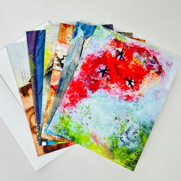 Mixed Media Card - Etsy