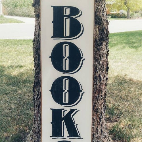 Mini BOOKS Sign Bookworm Gift Bookshelf Decor Home Library - Etsy